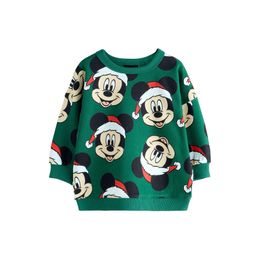 next Sweatshirt 'Mickey Mouse' Jungen Gr&ouml;&szlig;e 86 hellbeige / gr&uuml;n / rot / schwarz