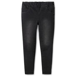 sheego Jeggings Damen Gr&ouml;&szlig;e 45/46 black denim