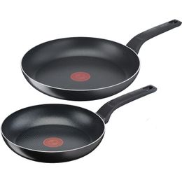 Tefal Pfannen-Set »Easy Cook & Clean, Antihaftbeschichtung, nicht induktionsgeeignet« Aluminium Set, 2x Bratpfannen Ø 24/28 cm, 2 Stk. tlg....