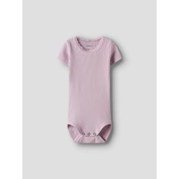 name it Kurzarmbody »NBFKAB SS BODY NOOS« Baumwollmischung, Kurzarm Winsome Orchid (blank) 74 - N-Gr N-Gr 74 Body von name it für Mädchen