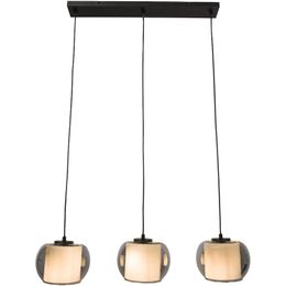 OTTO HOME Pendelleuchte »Tanissa« E27 1 Stk. 3 gleichlange Pendel mit je 1x Rauchglasschirm und je 1x E27 exkl. schwarz