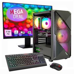 GAMEMAX PC-Komplettsystem »MegaDeal Striker 2625 AMD Ryzen 5 7500F RTX 5060 32GB DDR5 1TB SSD« 27 ′′ AMD Ryzen 5 GeForce RTX 5060 32 GB RAM 1.000...