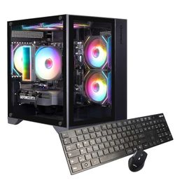 GAMEMAX Gaming-PC »Infinity Mini BK 7616 AMD Ryzen 5 5500 RTX 5050 32GB DDR4 1TB SSD« Windows 11 schwarz WLAN AC, 1x PS/2; 2x USB 2.0; 4x USB 3.2...
