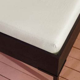 Kayori Spannbettlaken &raquo;Shizu&laquo; Bio-Baumwolle Offwhite Obermaterial: 100% Baumwolle B/L: 160 cm x 200 cm