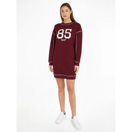 Tommy Hilfiger Sweatkleid »VARSITY 85 SWTSHIRT DRESS LS« mit Logoprägung Deep_Rouge M (38) - N-Gr N-Gr M (38) Basic Passform: klassischer Schnitt,...
