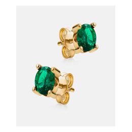 Revoni Gold-Ohrstecker mit Edelsteinen - 77% | Schmuck