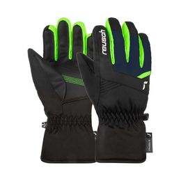 Reusch Funktionsfingerhandschuhe "Bennet" in Dunkelblau/ Grün - 29% | Größe 6 | Kinderhandschuhe
