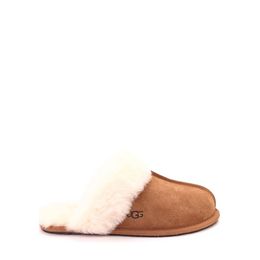 UGG Australia UGG Leder-Hausschuhe "Scuffette II" in Hellbraun - 10% | Größe 41 | Damen-pantoletten