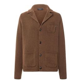 Maerz Muenchen Wollcardigan in Braun - 64% | Größe 54 | Herren-pullover-cardigans