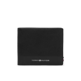 Tommy Hilfiger Geldbörse »TH FOUNDATION MINI CC WALLET«, Unisex Geldbeutel, Portemonnaie mit edlem Logoschriftzug schwarz