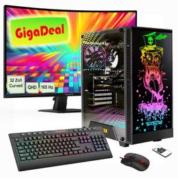 GAMEMAX PC-Komplettsystem »GigaDeal Rockstar 2561 AMD Ryzen 7 5700X RTX 5060Ti 32GB DDR4 1TB SSD« 32 ′′ AMD Ryzen 7 GeForce RTX 5060 Ti 32 GB RAM...