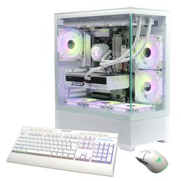 GAMEMAX Gaming-PC »ICE 7765 AMD Ryzen 7 9700X RTX 5070Ti 64GB DDR5 2TB SSD« Windows 11, DDR5 RAM weiß Wi-Fi 7& Bluetooth 5.4, 1050 Watt 80+...