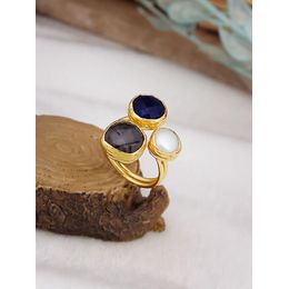 L'Atelier de Gaia Vergold. Ring mit Edelsteinen und Perle - 42% | Schmuck
