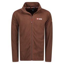 Canadian Peak Fleecejacke "Tugeak" in Braun - 63% | Gr&ouml;&szlig;e S | Herren-pullover-sport