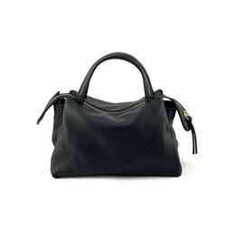 Marlon Leder-Henkeltasche "Mini Jasmine" in Schwarz - (B)24 x (H)22 x (T)16 cm - 76% | Damen-taschen
