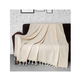 Elizabed Wohndecke "Trendy" in Beige/ Creme - 71% | Größe 170x230 cm | Decken