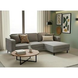 Trendmanufaktur Ecksofa »Watkins, Couch wahlweise mit Schlaffunktion & Bettkasten, auch in Cord« Recamiere beidseitig montierbar, Sofa in L-Form,...