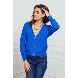 Joséfine Cardigan "Gino" in Blau - 67% | Größe S | Damen-pullover-cardigans