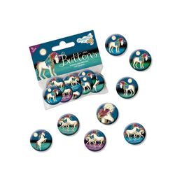 Lutz Mauder Verlag Lutz Mauder Mini-Buttons "Einhorn Lunabelle" - 8 St&uuml;ck - ab 3 Jahren - 28% | Kinder-kreativspielzeug