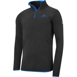 Westfjord Fleecepullover "Hekla" in Anthrazit/ Blau - 37% | Gr&ouml;&szlig;e M | Herren-fleece