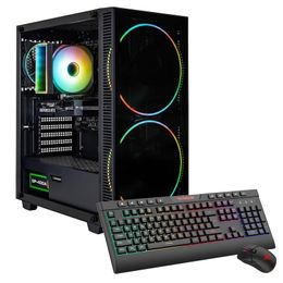 GAMEMAX Gaming-PC »Black Hole 7583 Intel Core i5 14400F RTX 5060 32GB DDR4 1TB SSD« Windows 11 schwarz WLAN AC, ARGB-Beleuchtung Front, 1x PS/2, 4x...