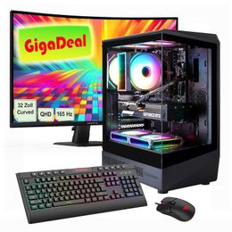 GAMEMAX PC-Komplettsystem »GigaDeal VISTA COC AB 2574 Ryzen 5 7500F RTX 5070 32GB DDR5 1TB SSD« 32 ′′ AMD Ryzen 5 GeForce RTX 5070 32 GB RAM 1.000...