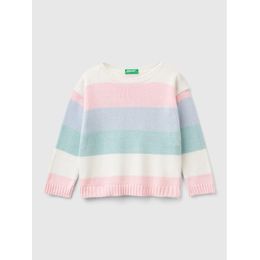 Benetton Pullover in Rosa/ Türkis - 42% | Größe 90 | Baby-pullover-cardigans