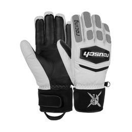 Reusch Funktionsfingerhandschuhe "Worldcup Warrior Team" in Weiß/ Schwarz - 42% | Größe 9 | Damenhandschuhe