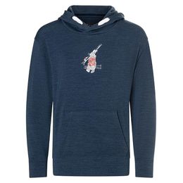 super.natural Hoodie "Ski Bunny" in Dunkelblau - 51% | Größe 140 | Kinder-sweatshirts-jacken