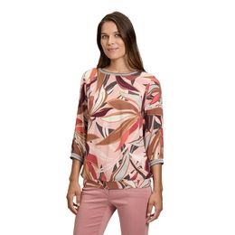 Betty Barclay Bluse in Ros&eacute;/ Braun/ Rot - 67% | Gr&ouml;&szlig;e 38 | Damen-blusen
