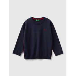 Benetton Pullover in Dunkelblau - 43% | Größe 110 | Baby-pullover-cardigans