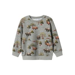 name it Sweatshirt "Olin" in Grau - 12% | Größe 122/128 | Kinder-sweatshirts-jacken