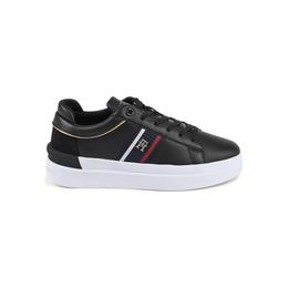 Tommy Hilfiger Shoes Leder-Sneakers in Schwarz - 49% | Größe 40 | Damen-sneakers