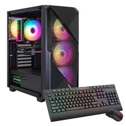 GAMEMAX Gaming-PC »Striker 7626 Intel Core i7 14700F RTX 5070 32GB DDR4 1TB SSD« Windows 11 schwarz WLAN AC, 1x LAN, 3x Audio, 4x USB 3.2 Gen 1, 1x...