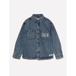 Sisley Jeanshemd in Blau - 64% | Gr&ouml;&szlig;e 160 | Kinder-blusen-hemden