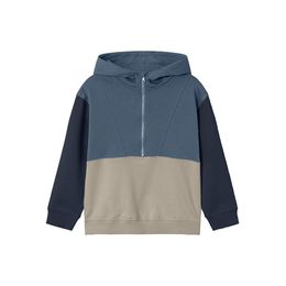 name it Hoodie "Rlyant" in Blau/ Beige - 43% | Größe 158/164 | Kinder-sweatshirts-jacken