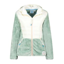 Canadian Peak Fleecejacke "Typologieak" in Mint/ Wei&szlig; - 74% | Gr&ouml;&szlig;e L | Damenjacken