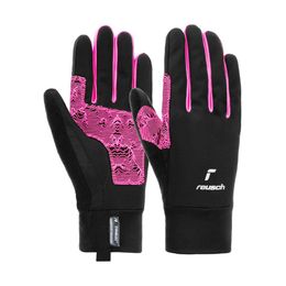 Reusch Funktionsfingerhandschuhe "Arien" in Schwarz/ Pink - 20% | Größe 6 | Kinderhandschuhe