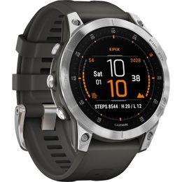 Garmin Smartwatch »EPIX 2 Gen« (3, 3 cm / 1, 3 ′′) ;Golf App dunkelgrau/Silber