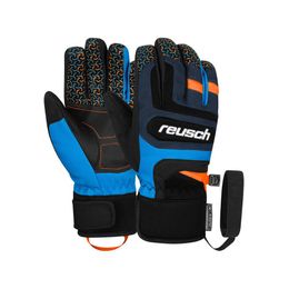 Reusch Funktionsfingerhandschuhe "Chris" in Blau/ Schwarz - 41% | Größe 4 | Kinderhandschuhe