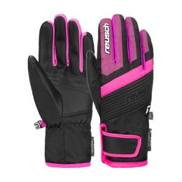 Reusch Funktionsfingerhandschuhe "Duke" in Schwarz/ Pink - 24% | Größe 5 | Kinderhandschuhe