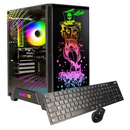 GAMEMAX Gaming-PC »Rockstar 7771 AMD Ryzen 5 5500 RTX 5050 32GB DDR4 1TB SSD« Windows 11 schwarz WLAN AC (Wi-Fi 5), 1x PS/2; 2x USB 2.0; 4x USB 3.2...