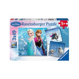 Ravensburger 3x49tlg. Puzzle "Abenteuer im Winter" - ab 5 Jahren - 34% | Gesellschaftsspiele