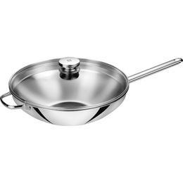 Zwilling Wok »Plus« Edelstahl 18/10 1 Stk. tlg. Induktionsgeeignet silberfarben
