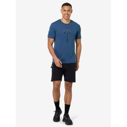 super.natural Funktionsshirt "Vintage Bike Tee" in Blau - 52% | Gr&ouml;&szlig;e L | Herren-sportshirts