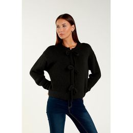 Tamba Cardigan in Schwarz - 43% | Größe 40/42 | Damen-pullover-cardigans