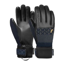 Reusch Funktionsfingerhandschuhe "Elisabeth" in Dunkelblau/ Schwarz - 46% | Größe 8,5 | Damenhandschuhe