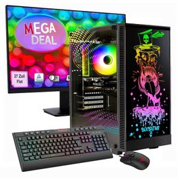 GAMEMAX PC-Komplettsystem »MegaDeal Rockstar 2627 AMD Ryzen 5 7500F RTX 5060Ti 32GB DDR5 1TB SSD« 27 ′′ AMD Ryzen 5 GeForce RTX 5060 Ti 32 GB RAM...