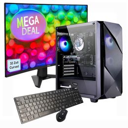 GAMEMAX PC-Komplettsystem »MegaDeal Striker 2599 AMD Ryzen 7 5700X RTX 5060 32GB DDR4 1TB SSD« 32 ′′ AMD Ryzen 7 GeForce RTX 5060 32 GB RAM 1.000...