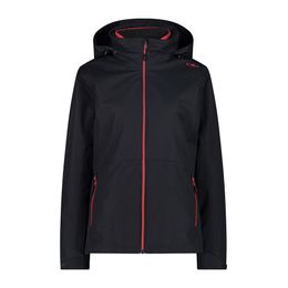CMP 3in1-Funktionsjacke in Schwarz/ Rot - 58% | Gr&ouml;&szlig;e 38 | Damen-outdoorjacken
